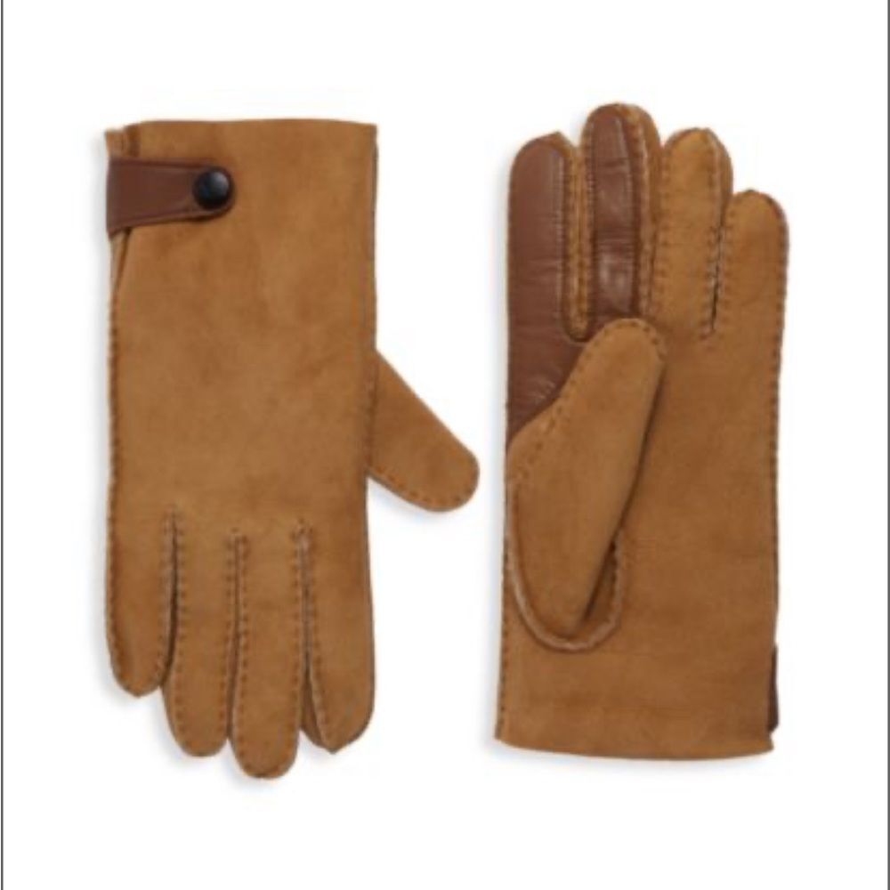 Ugg Sheepskin Shearling Leather Gloves - Gem